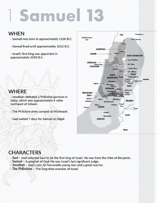 1 Samuel 13 Summary - 5 Minute Bible Study — 2BeLikeChrist