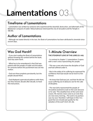 Lamentations 3 - Bible Study, Explanation, and Application — 2BeLikeChrist