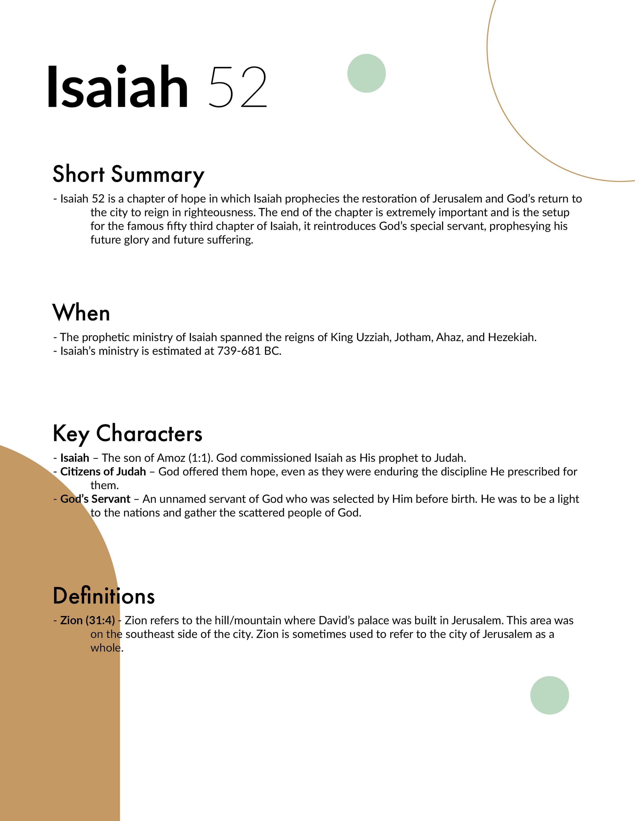 Isaiah 52 - Bible Study in 5 Minutes — 2BeLikeChrist