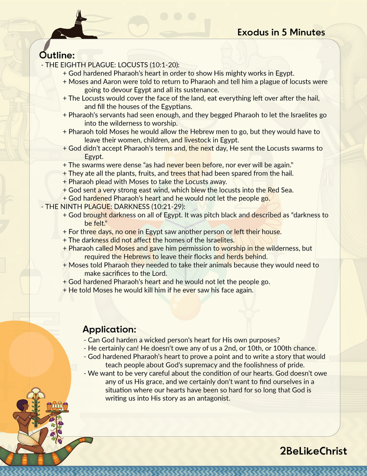 Exodus 10 Summary A Concise Overview In 5 Minutes 2belikechrist