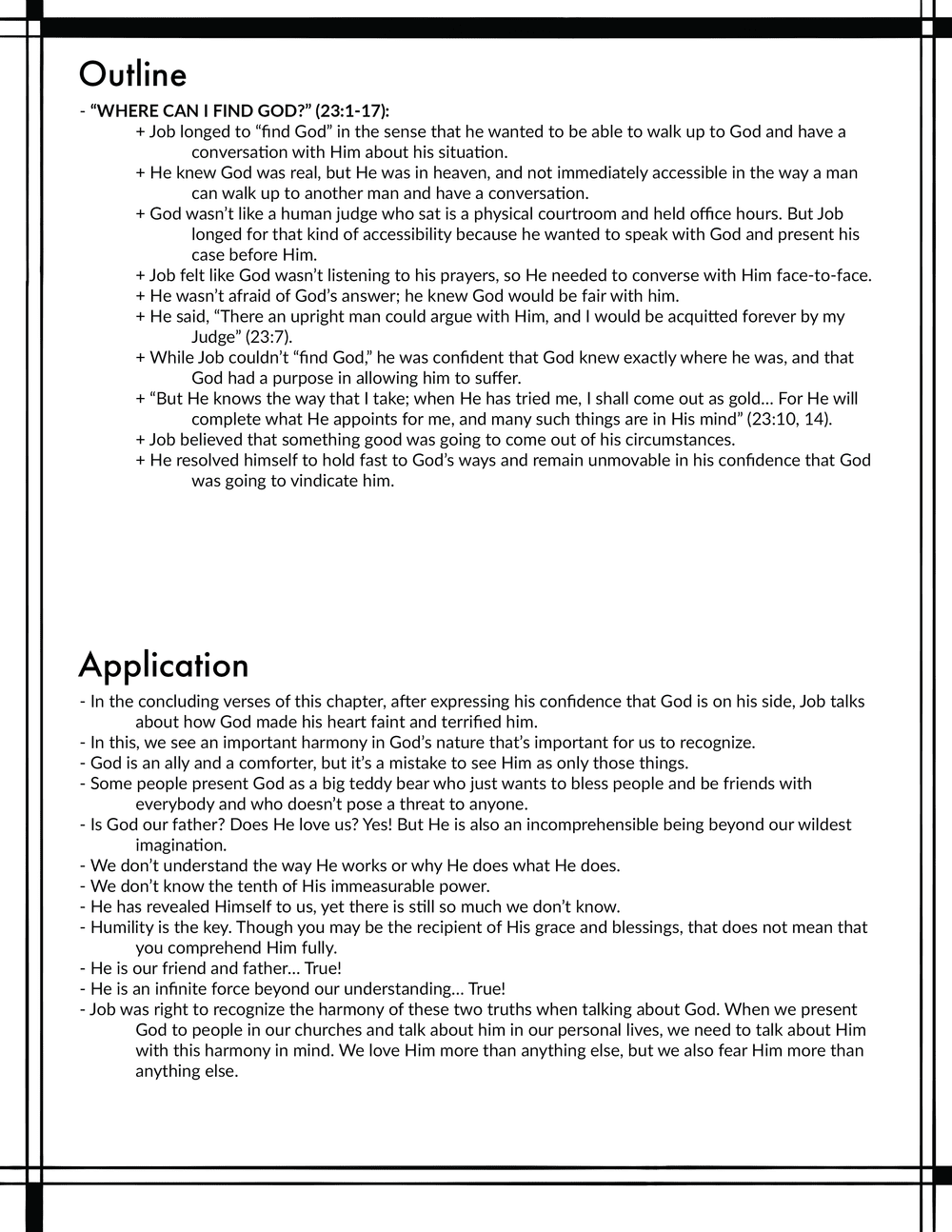 Job 23 Summary - 5 Minute Bible Study — 2BeLikeChrist