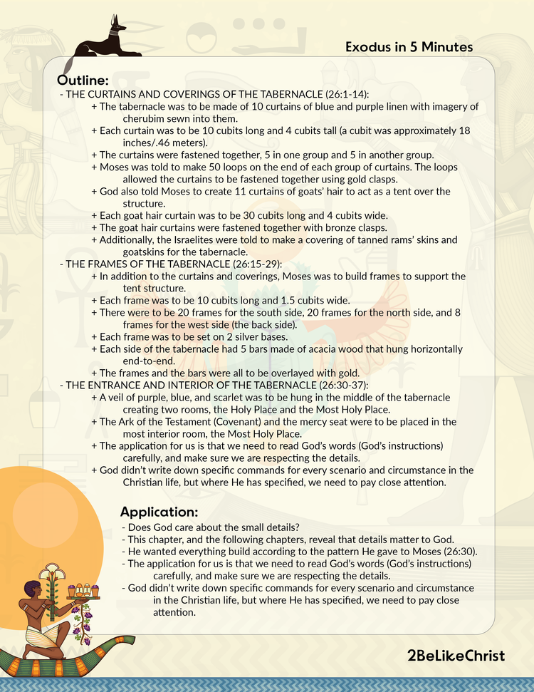 Exodus 26 Summary A Concise Overview In 5 Minutes 2belikechrist