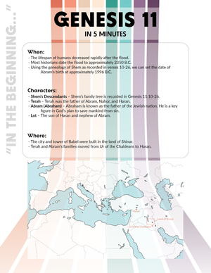 Genesis 11 Summary - 5 Minute Bible Study — 2BeLikeChrist
