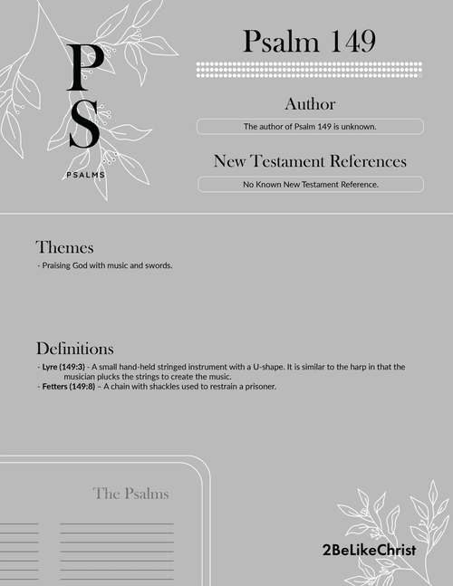 Psalm 149 Summary - 5 Minute Bible Study — 2BeLikeChrist