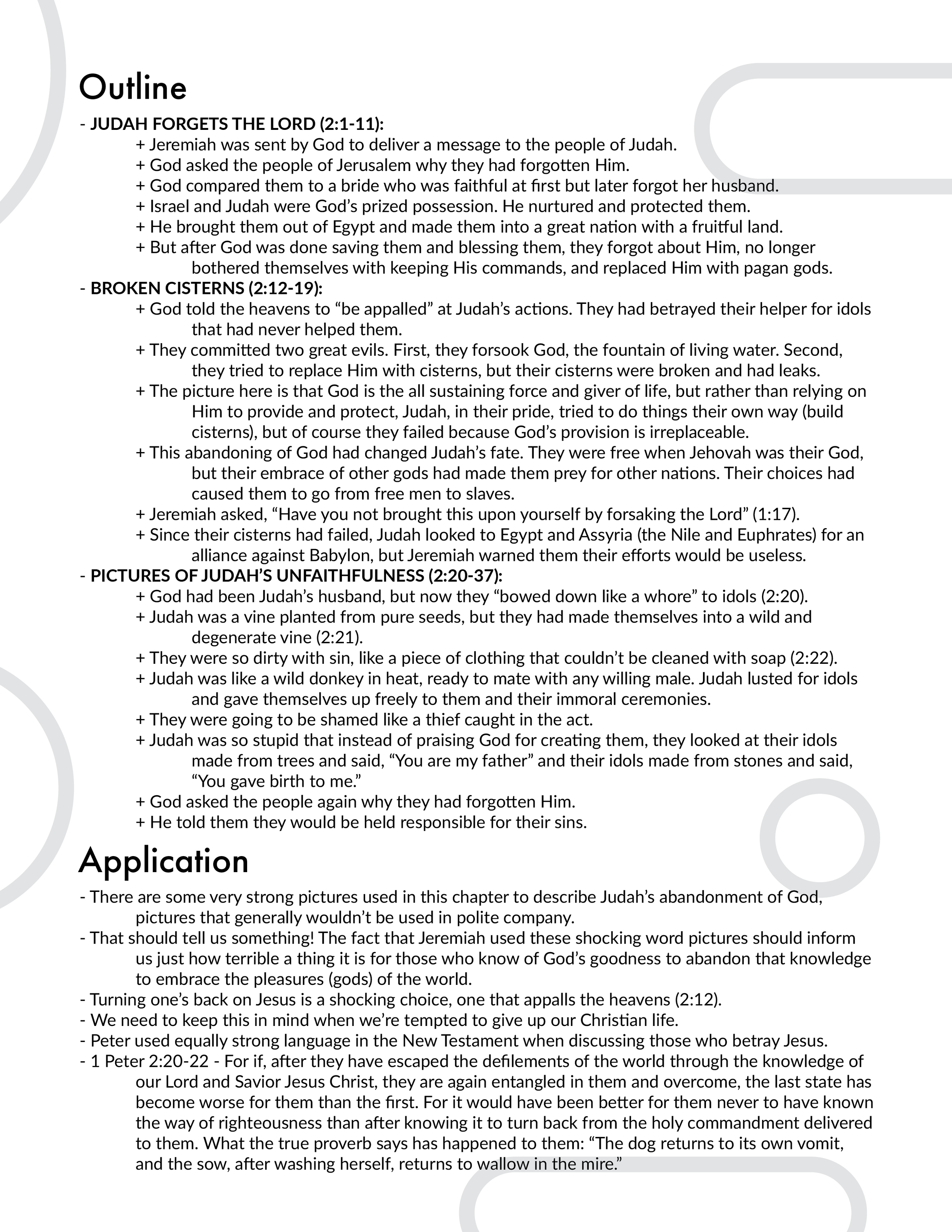Jeremiah 2 - Bible Study, Explanation, and Application — 2BeLikeChrist