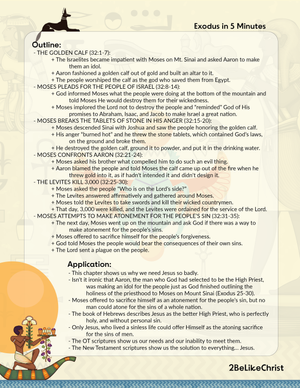 Exodus 32 Summary A Concise Overview In 5 Minutes 2belikechrist