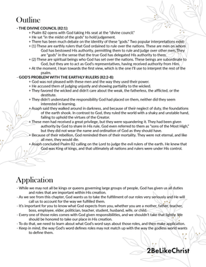 Psalm 82 Summary - 5 Minute Bible Study — 2BeLikeChrist