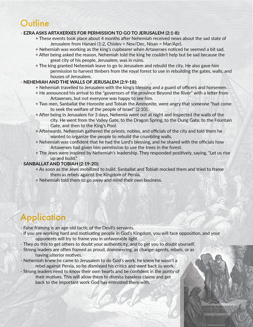 Nehemiah 2 Summary - 5 Minute Bible Study — 2BeLikeChrist