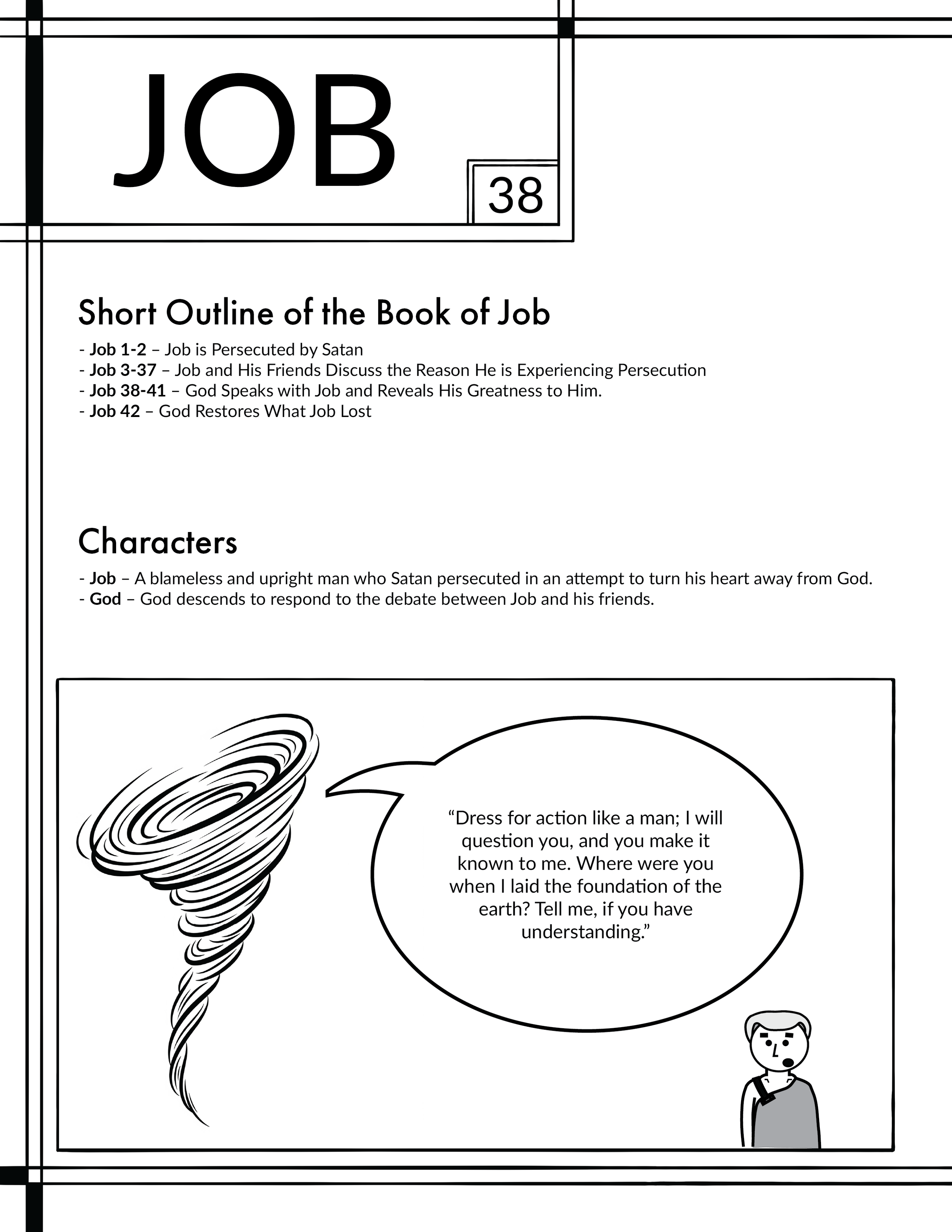 Job 38 Summary - 5 Minute Bible Study — 2BeLikeChrist