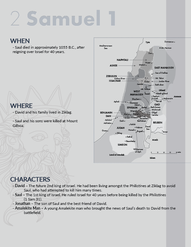 2 Samuel 1 – A 5-Minute Overview and Key Lessons — 2BeLikeChrist