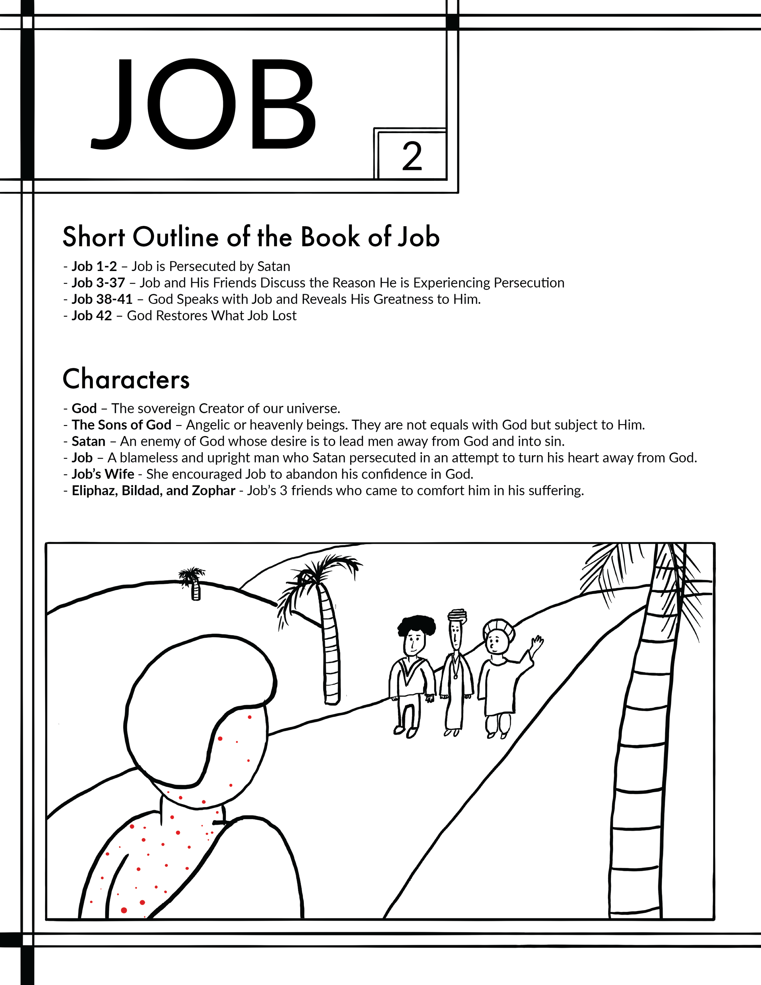 Job 2 Summary - 5 Minute Bible Study — 2BeLikeChrist