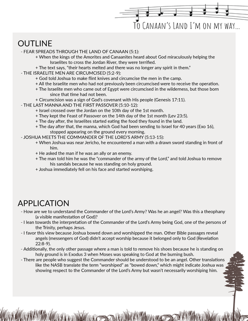 Joshua 5 Summary - 5 Minute Bible Study — 2BeLikeChrist