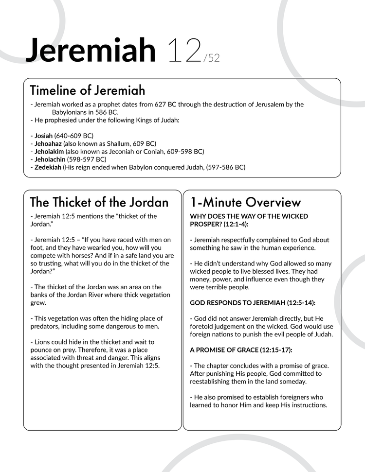 Jeremiah 12 - Bible Study, Explanation, and Application — 2BeLikeChrist