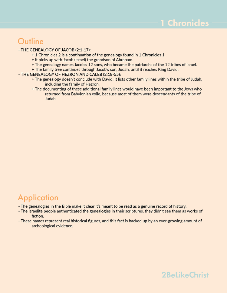 1 Chronicles 2 Summary - 5 Minute Bible Study — 2BeLikeChrist