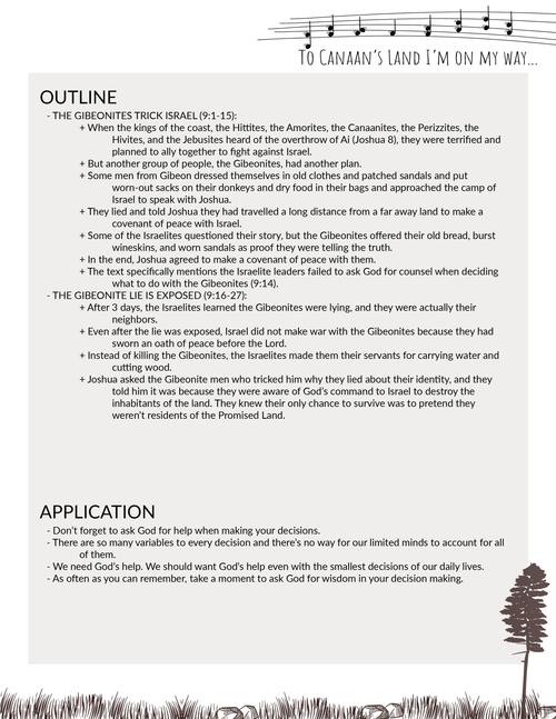 Joshua 9 Summary - 5 Minute Bible Study — 2BeLikeChrist