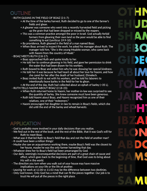 Ruth 2 Summary - 5 Minute Bible Study — 2BeLikeChrist