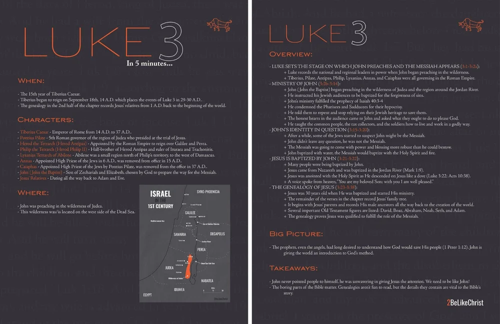 Luke 3 Summary - 5 Minute Bible Study — 2BeLikeChrist
