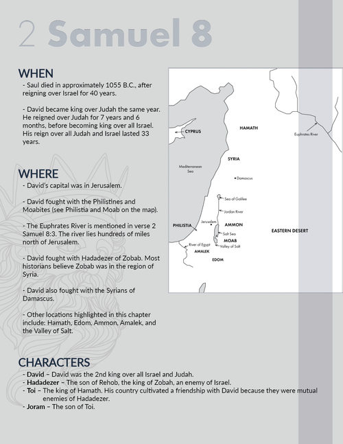 2 Samuel 8 – A 5 Minute Overview and Key Lessons — 2BeLikeChrist