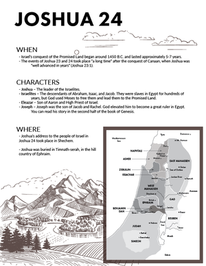 Joshua 24 Summary - 5 Minute Bible Study — 2BeLikeChrist