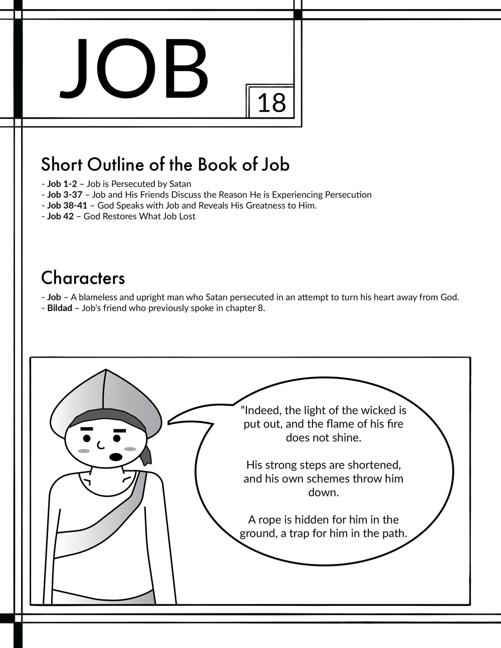 Job 18 Summary - 5 Minute Bible Study — 2BeLikeChrist