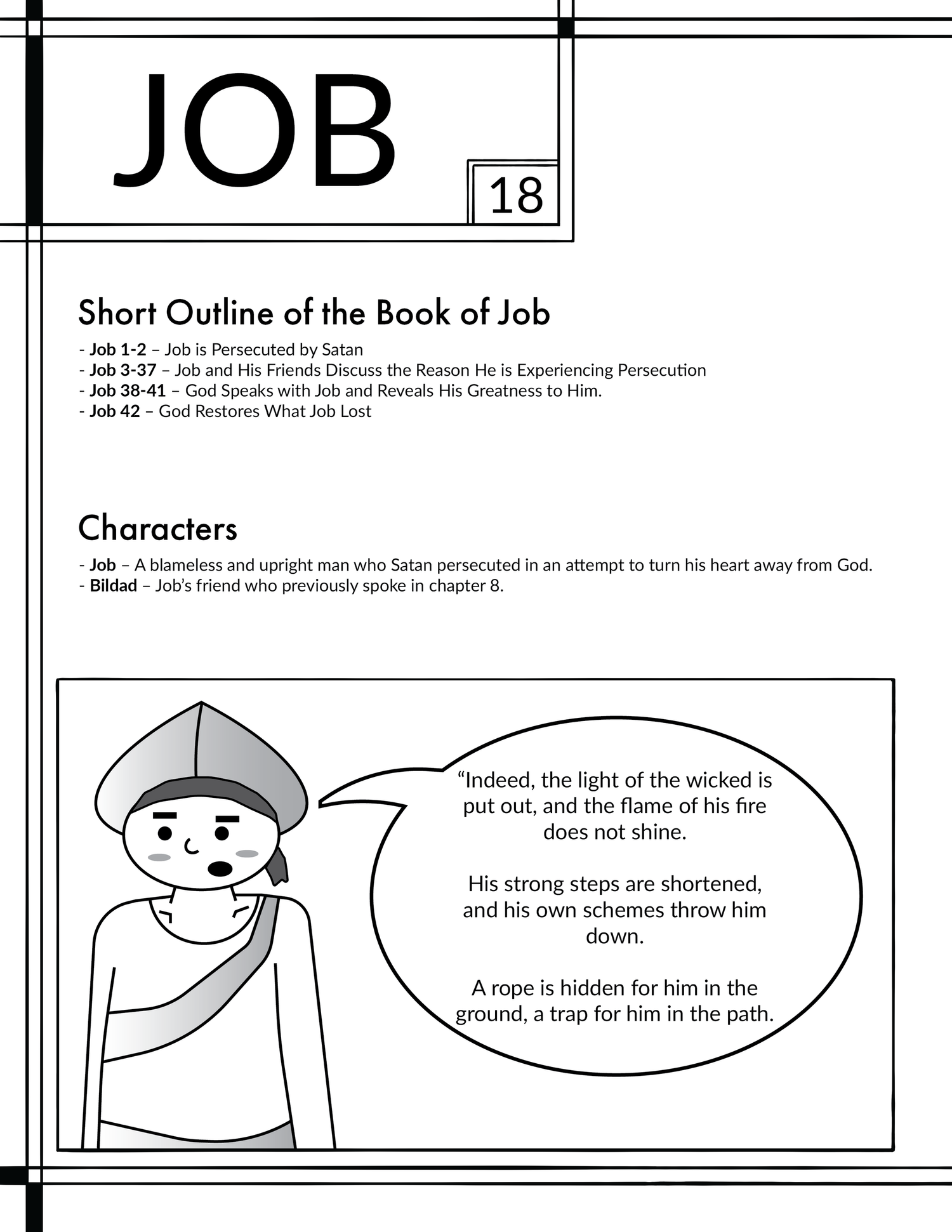 Job 18 Summary - 5 Minute Bible Study — 2BeLikeChrist