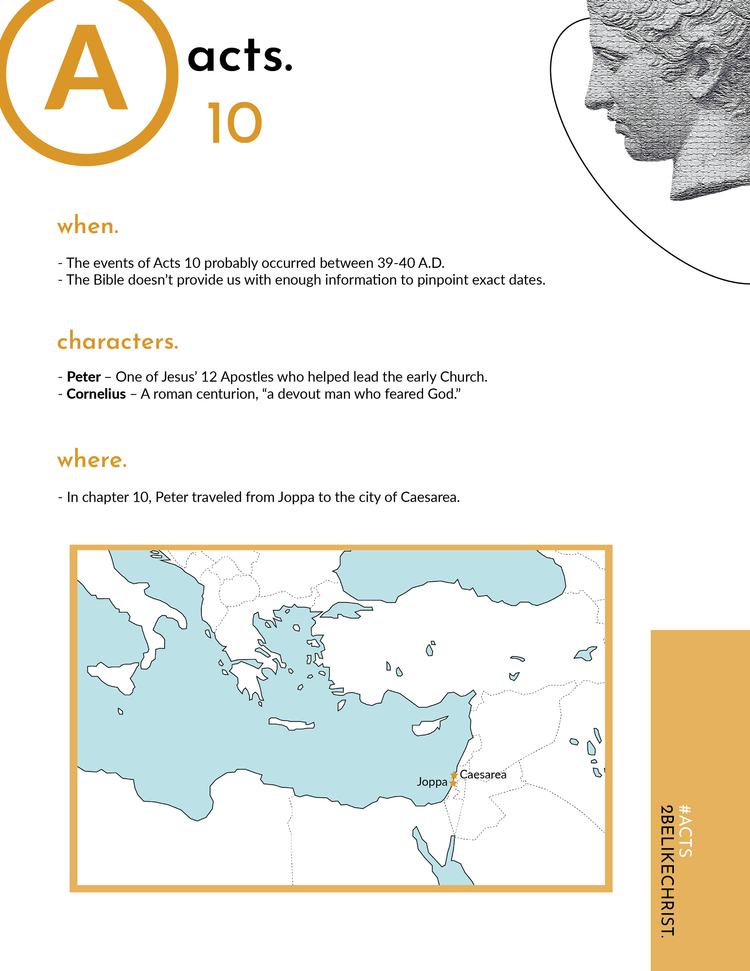 Acts 10 Summary - 5 Minute Bible Study — 2BeLikeChrist