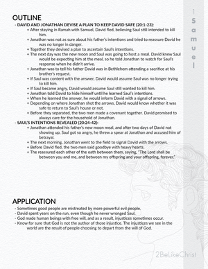 1 Samuel 20 Summary - 5 Minute Bible Study — 2BeLikeChrist