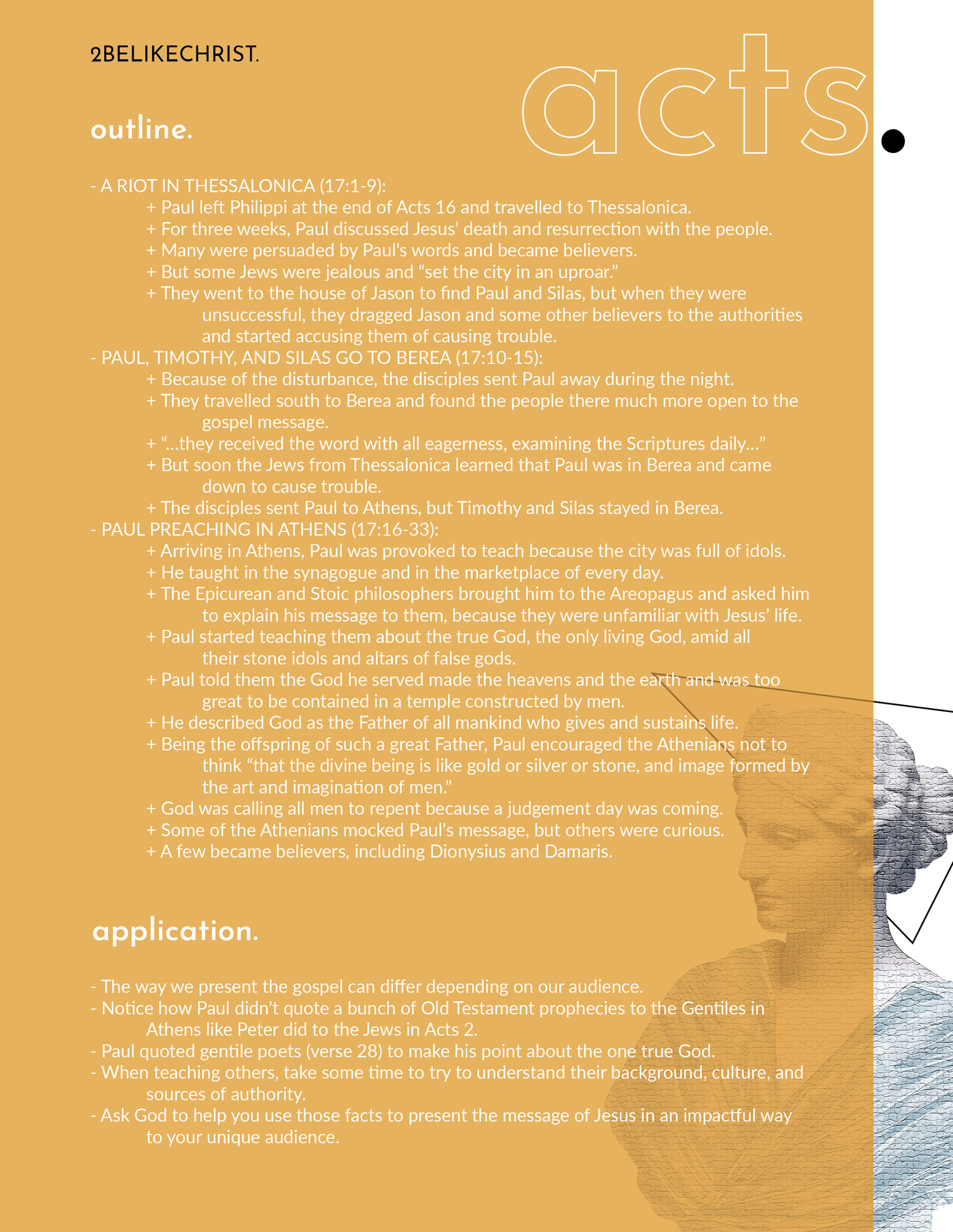 Acts 17 Summary - 5 Minute Bible Study — 2BeLikeChrist