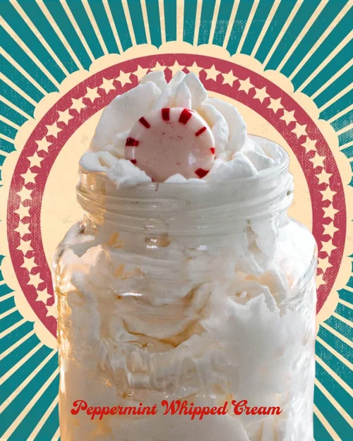 Homemade Peppermint Whipped Cream — Vintage By the Bite Retro Food Blog