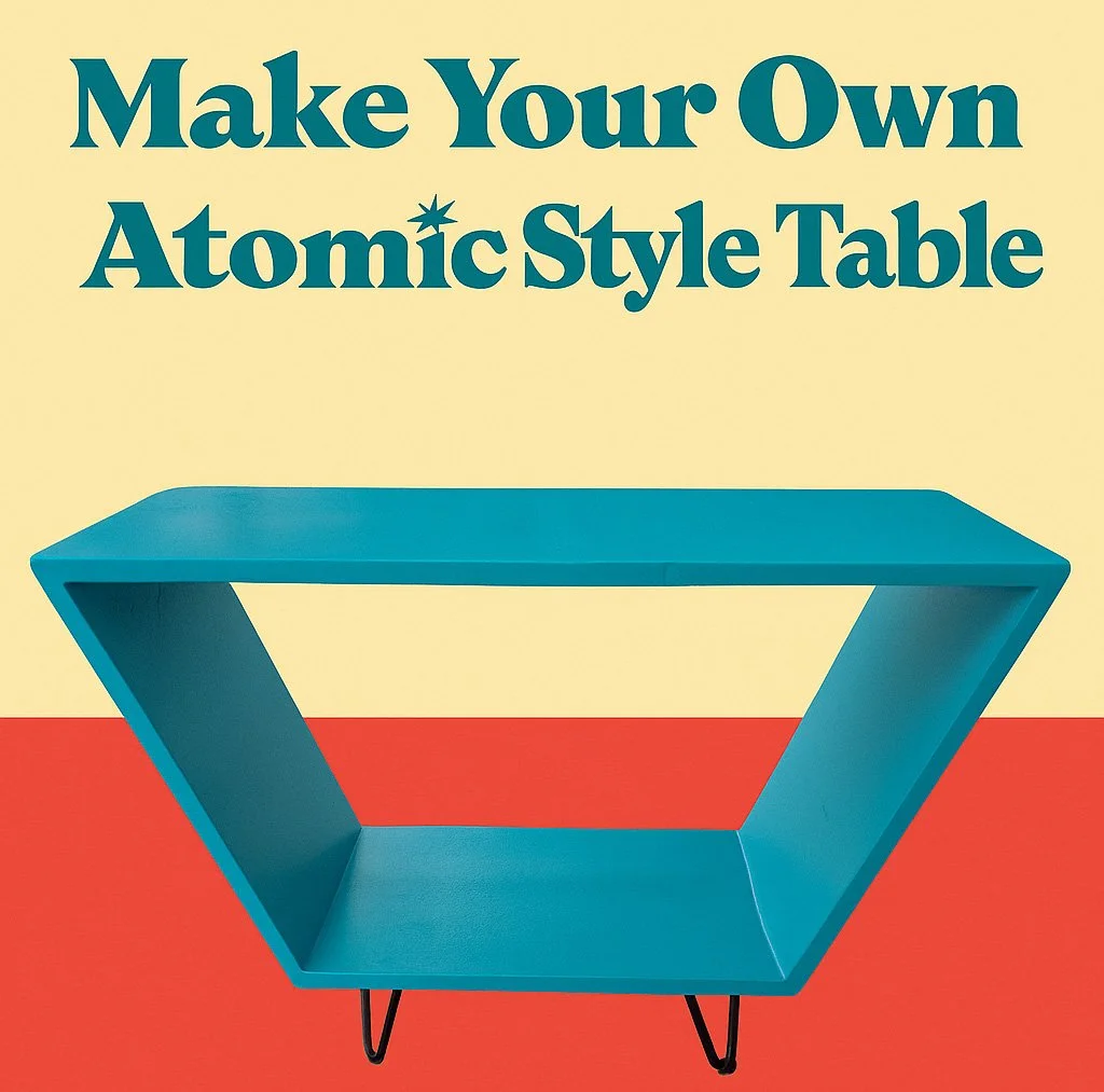 DIY Atomic Style Table – Mid-Century Modern Build with Hairpin Legs ...