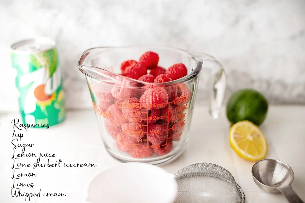 Lime Rickey Float with Raspberry Sauce – Retro Soda Fountain Treat ...