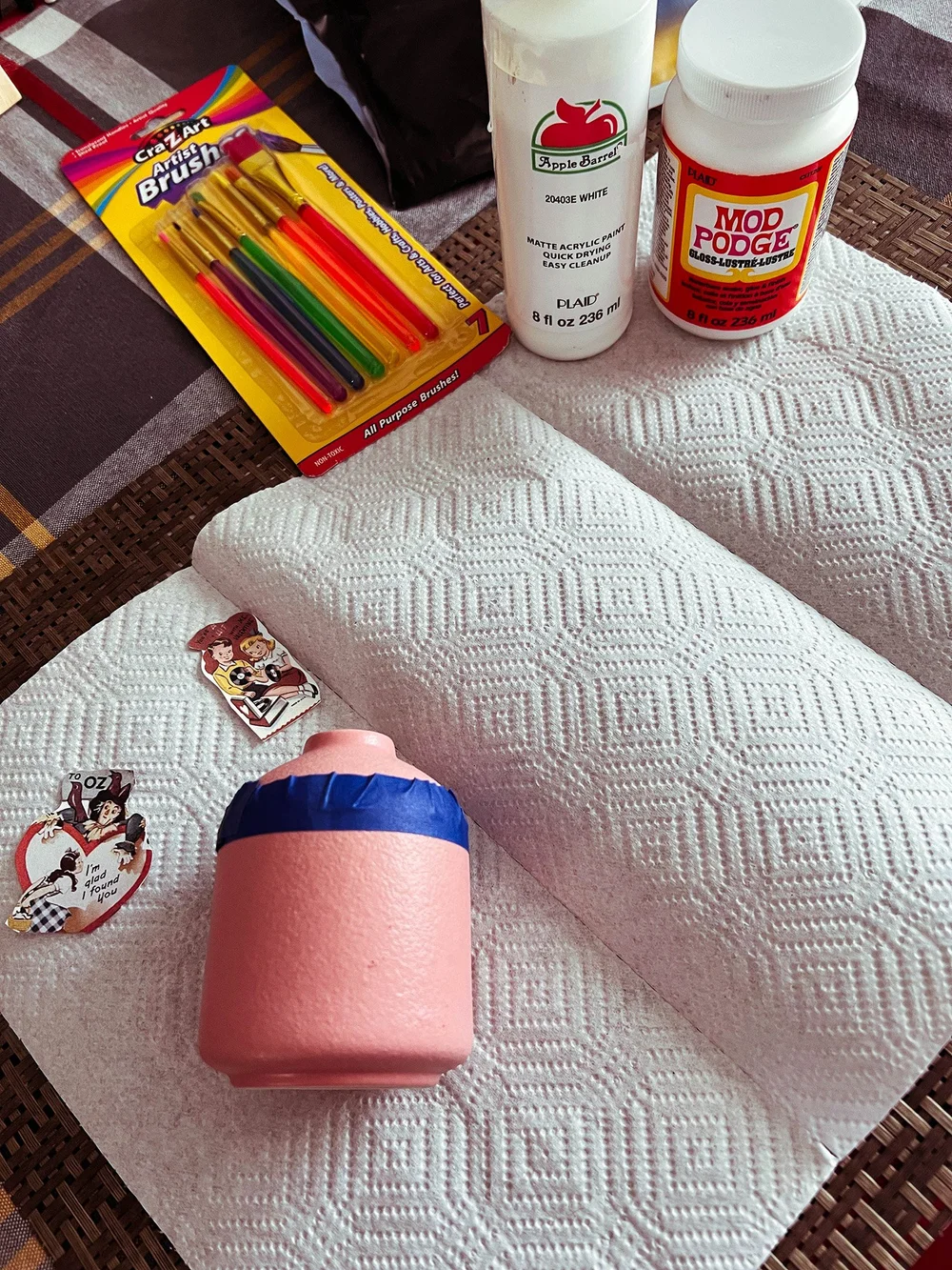 DIY Vintage Valentine Vase — Vintage By the Bite Retro Food Blog