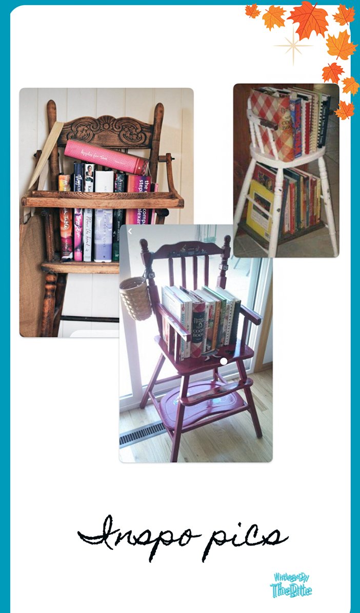 Transform an old chair into a unique bookshelf — vintage by the bite