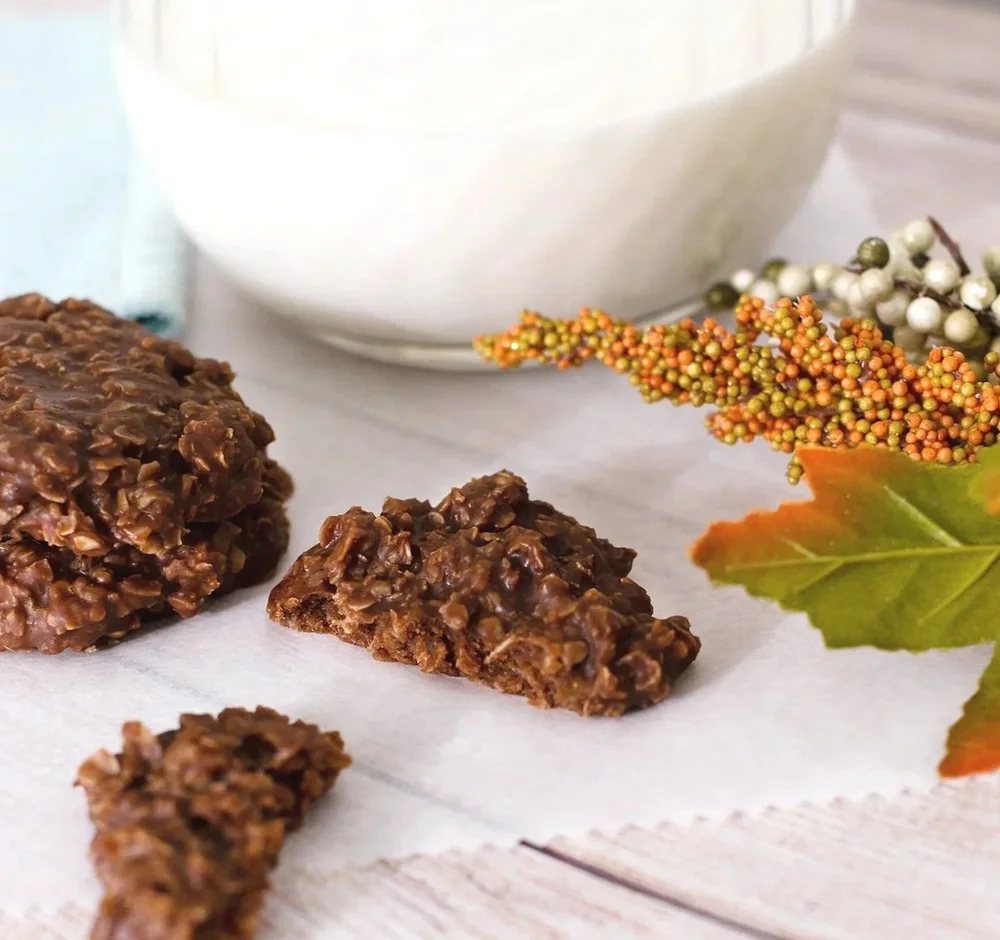 No Bake Chocolate Oatmeal Cookies | Easy Retro Fall Treat — Vintage By ...