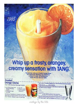 2 Vintage Tang Drinks: Orange Tang Fizzy Soda & Morning Orange Sipper ...