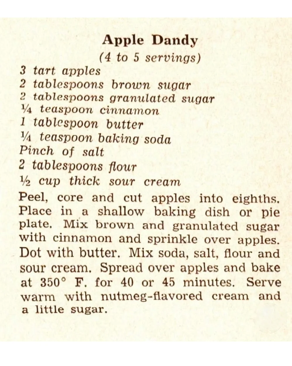 Andy Dandy Pie Recipe | Vintage Dessert from the 1950s — Vintage By the ...