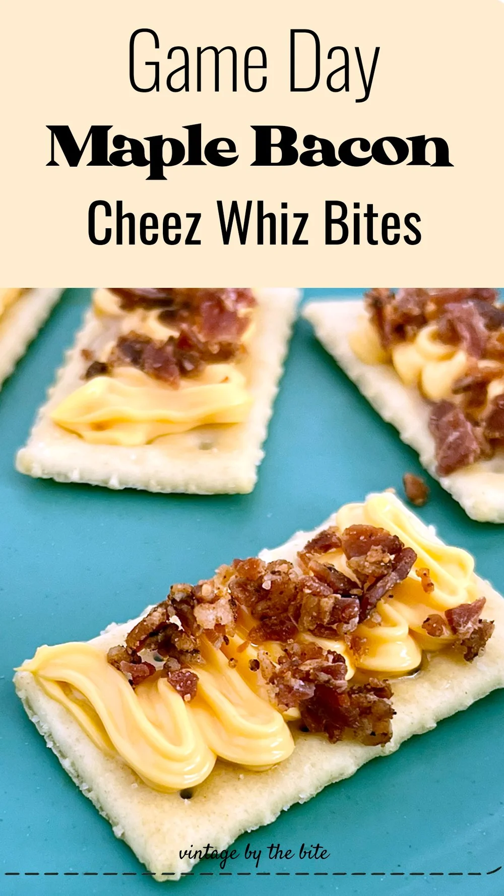Retro Maple Bacon Cheez Whiz Bites | Easy Fall Appetizer — Vintage By ...