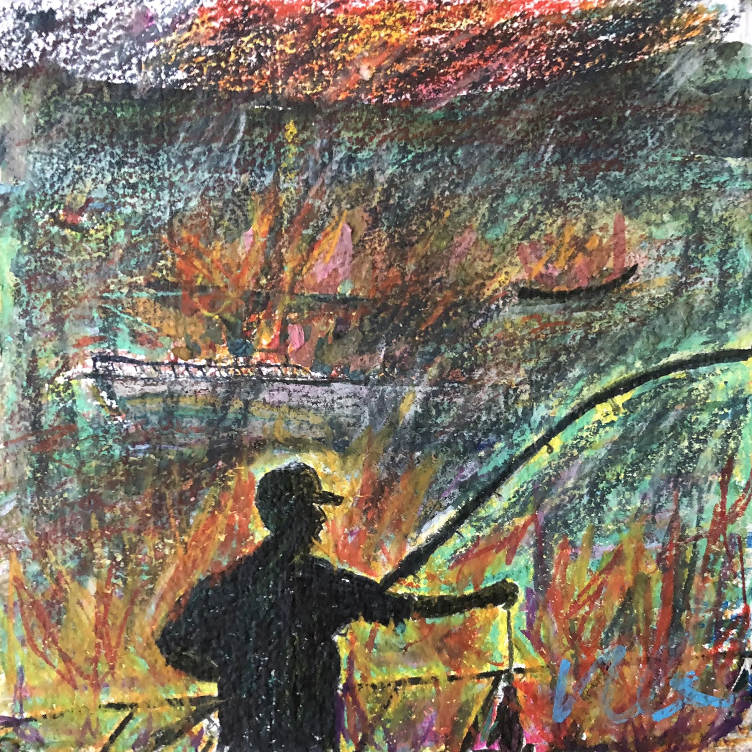 This Wine Is Fire | Original Fire Painting by Nicholas Brendon — Nicky ...