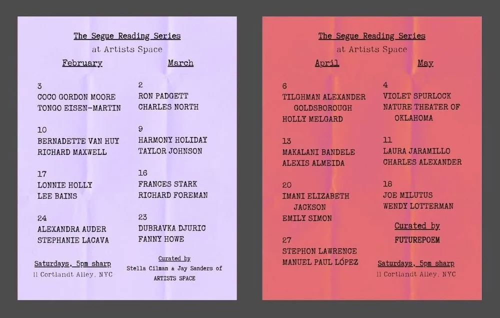 SEGUE READING SERIES — Segue Foundation