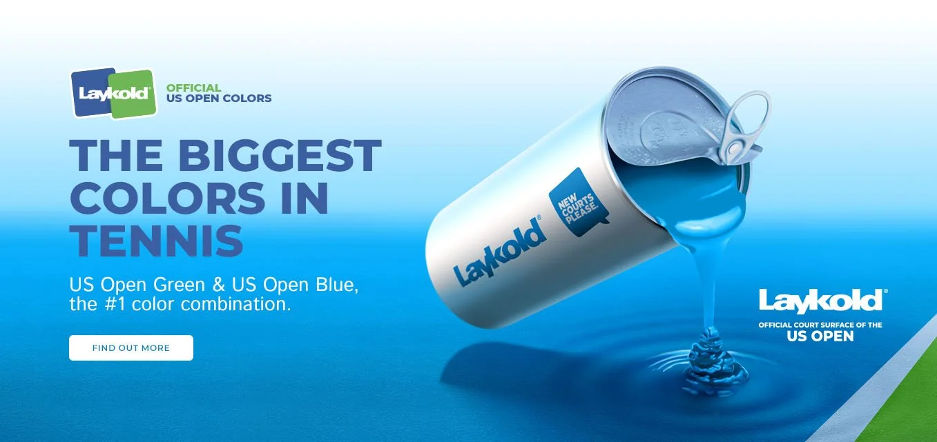 Laykold - Official Surface of the US Open.