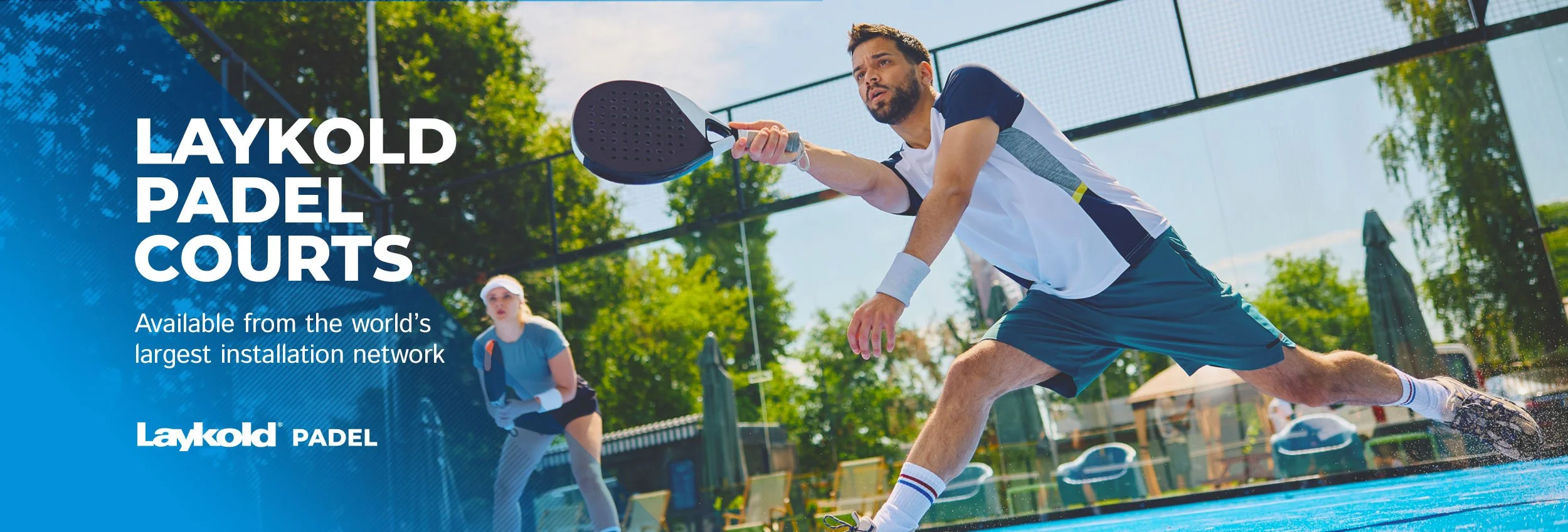 Padel — Laykold - Official Surface of the US Open.