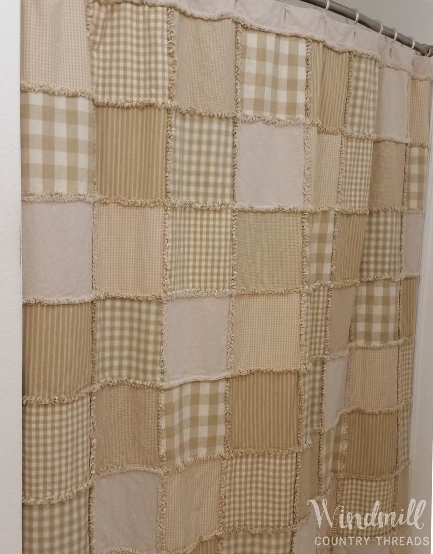 Floral Cottage Shower Curtain — Windmill Country Threads