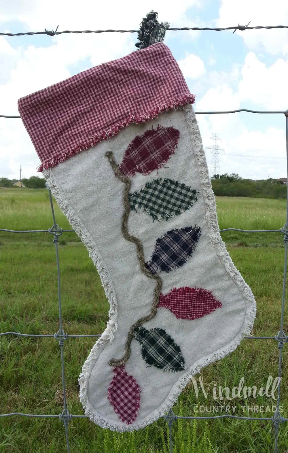 Christmas Tree Stocking — Windmill Country Threads