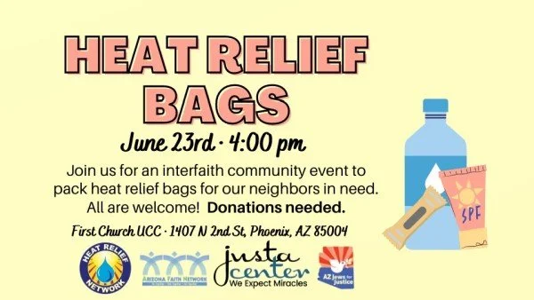 Arizona Faith Network’s Heat Relief Bag Drive — New Journey Lutheran Church