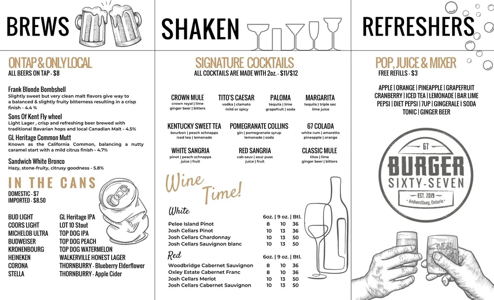 Drink — Burger Sixty-Seven