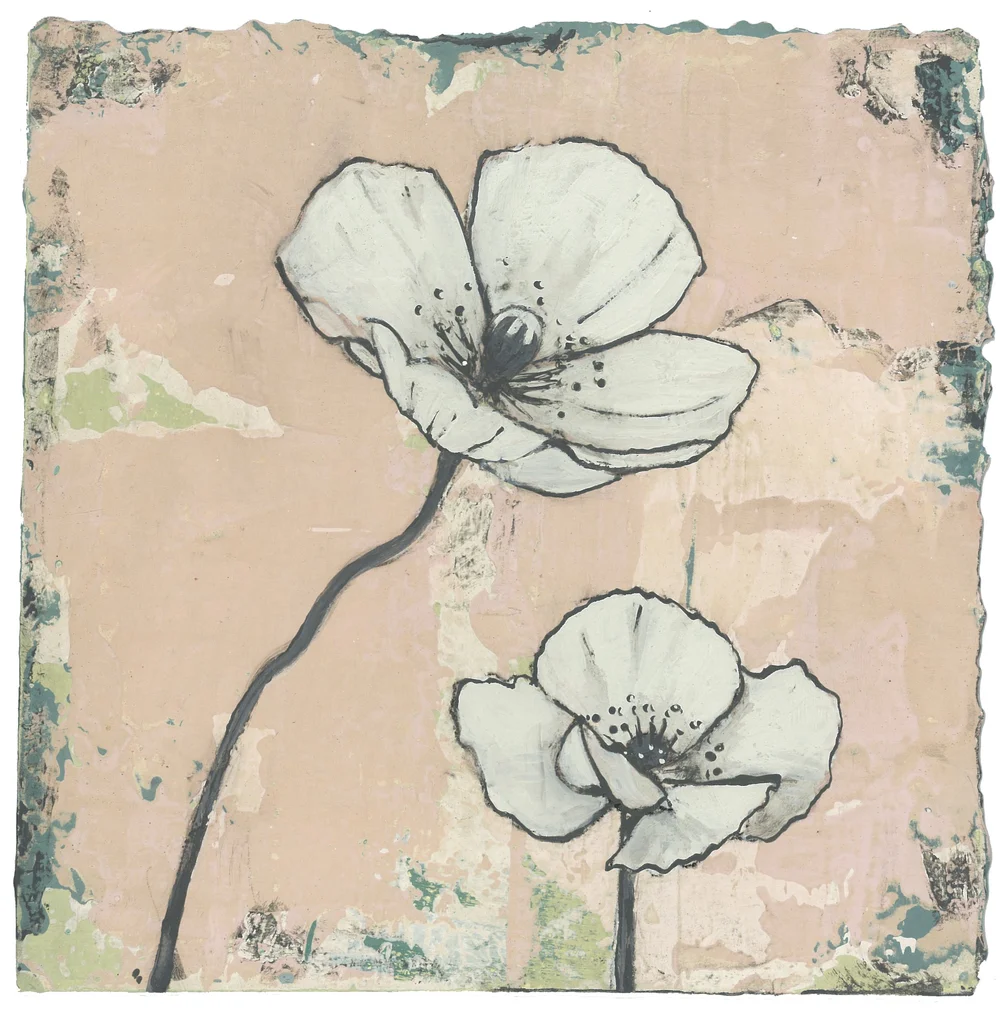 White Poppies Painting