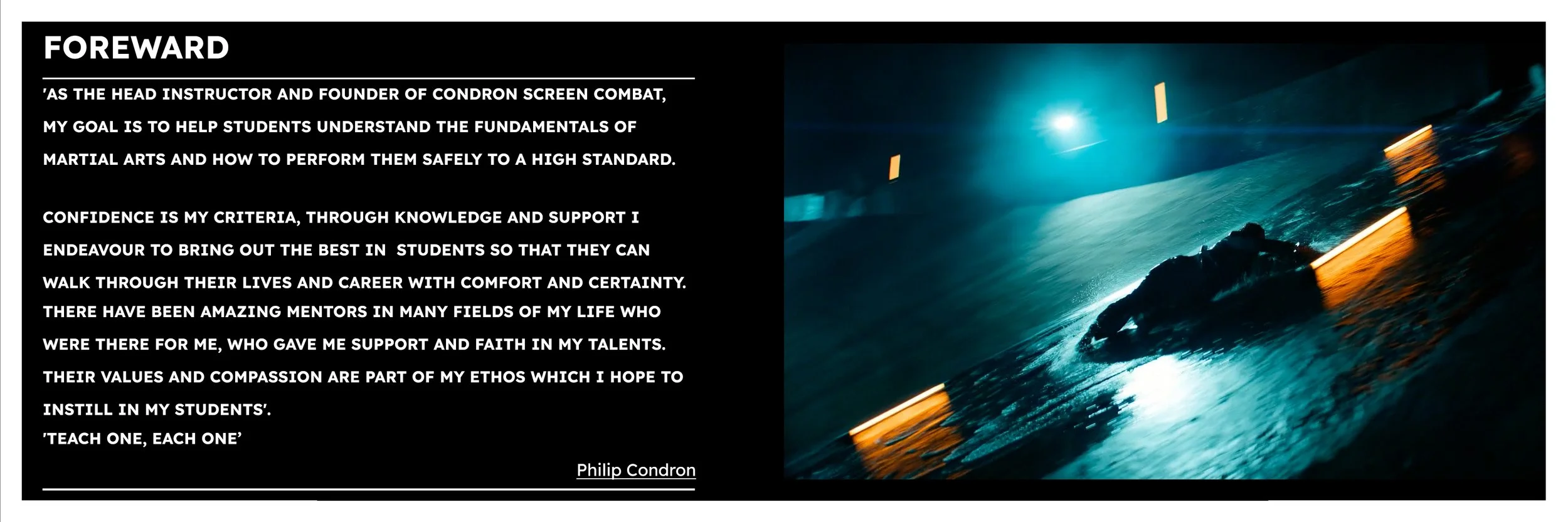 Action, Martial Arts & Stunt Training For All — Condron Action Services