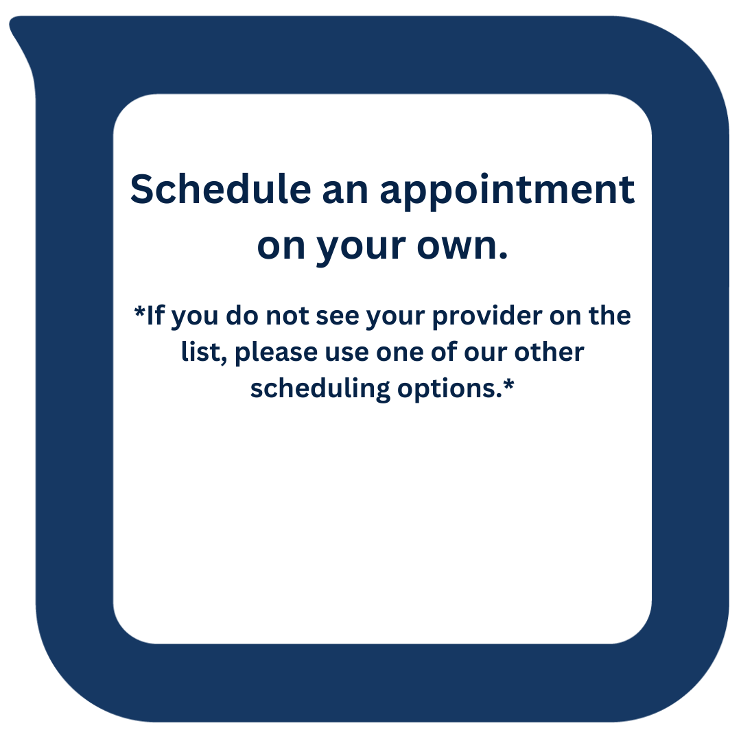 SCHEDULE APPOINTMENT — Bowen Health