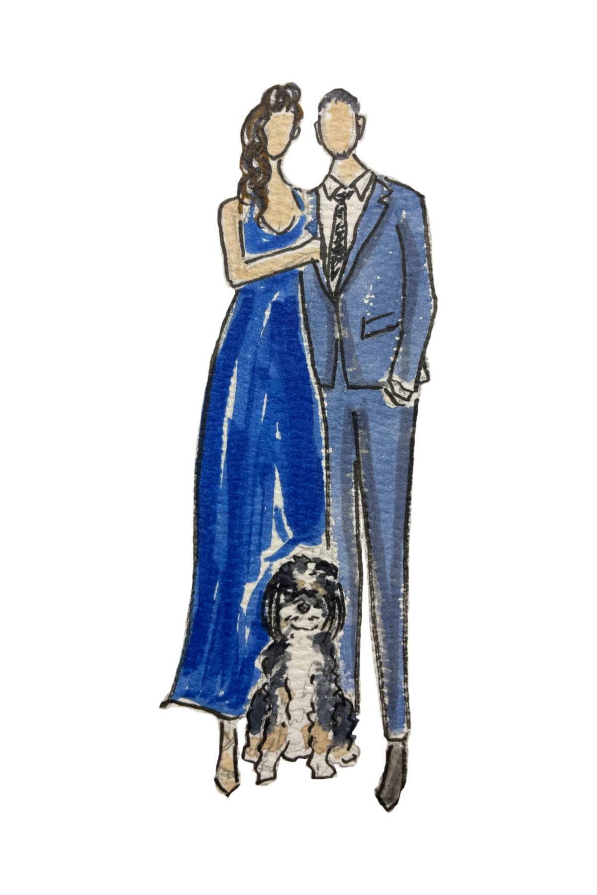 Live Watercolor Guest Portraits — Bowtie & Brush