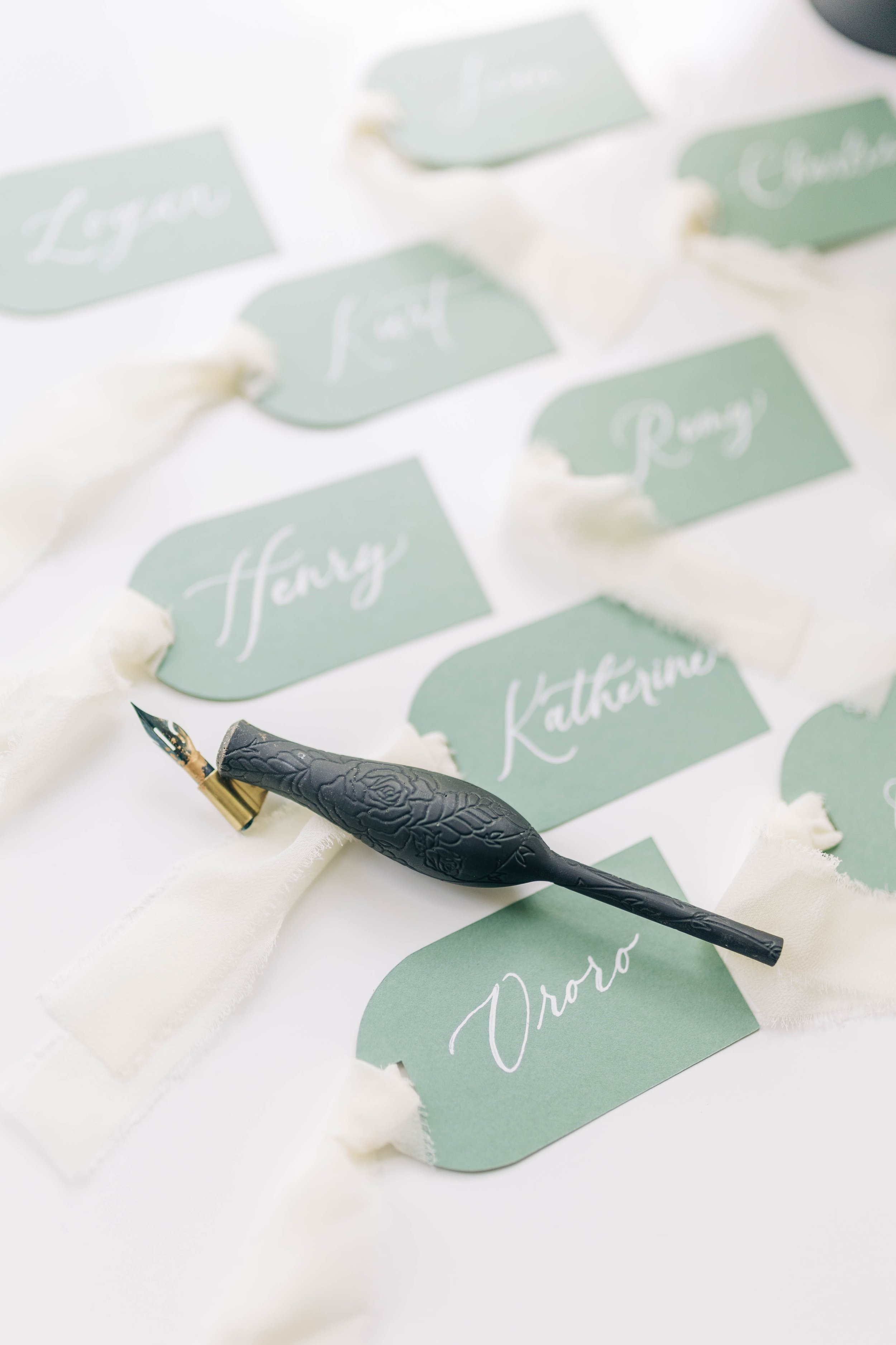 Live Calligraphy & Engraving — Bowtie & Brush